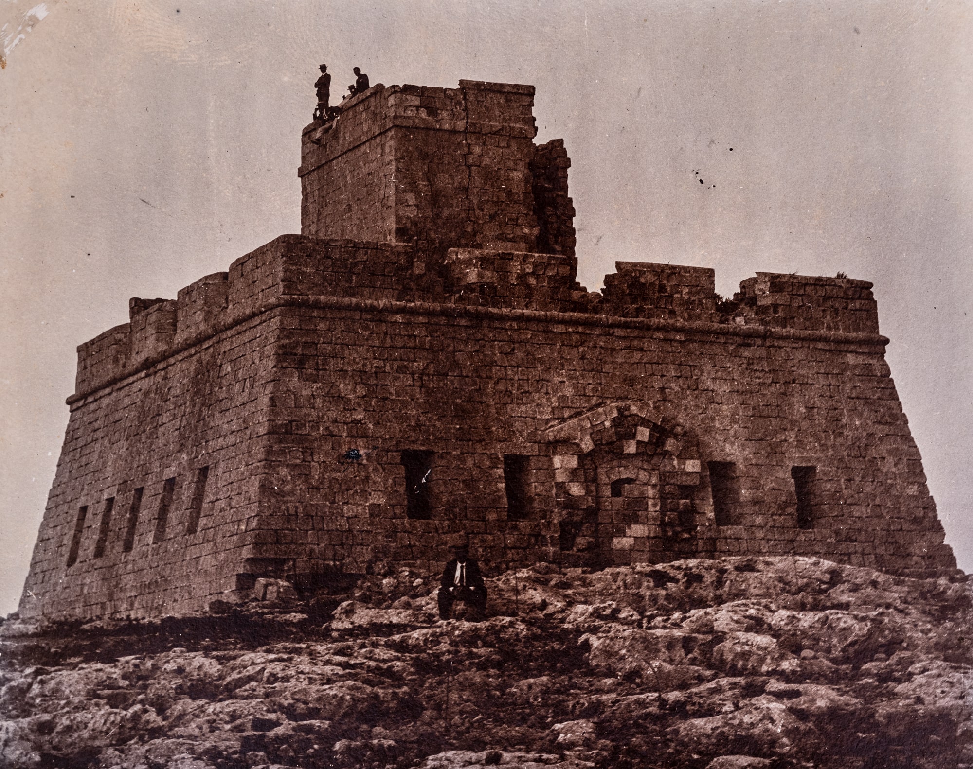 Marsalforn Tower in ruins | Gozo Album - Journey through Gozo's past